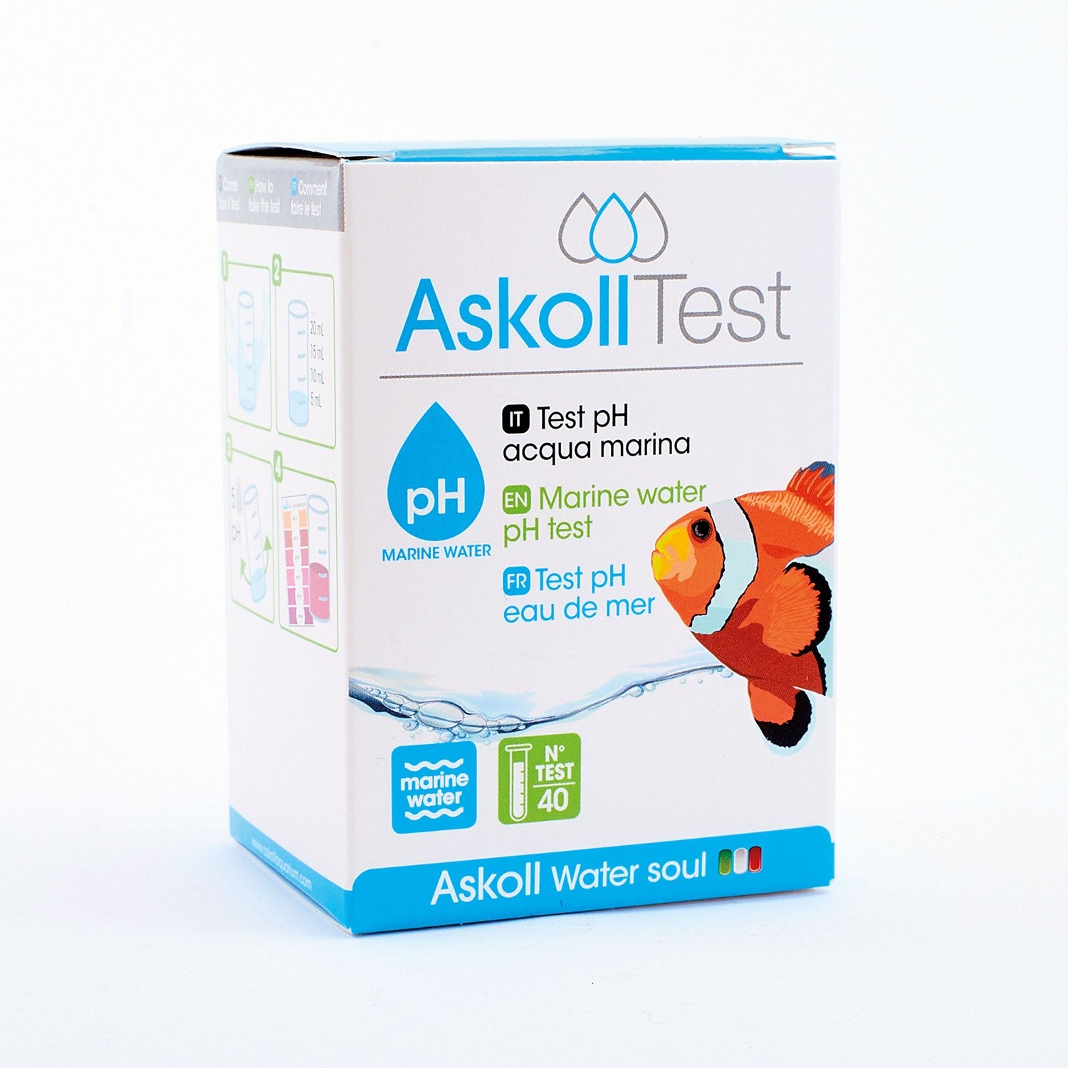 Askoll Test pH Marine Water Per La Misurazione Del pH In Acquari Marini ...